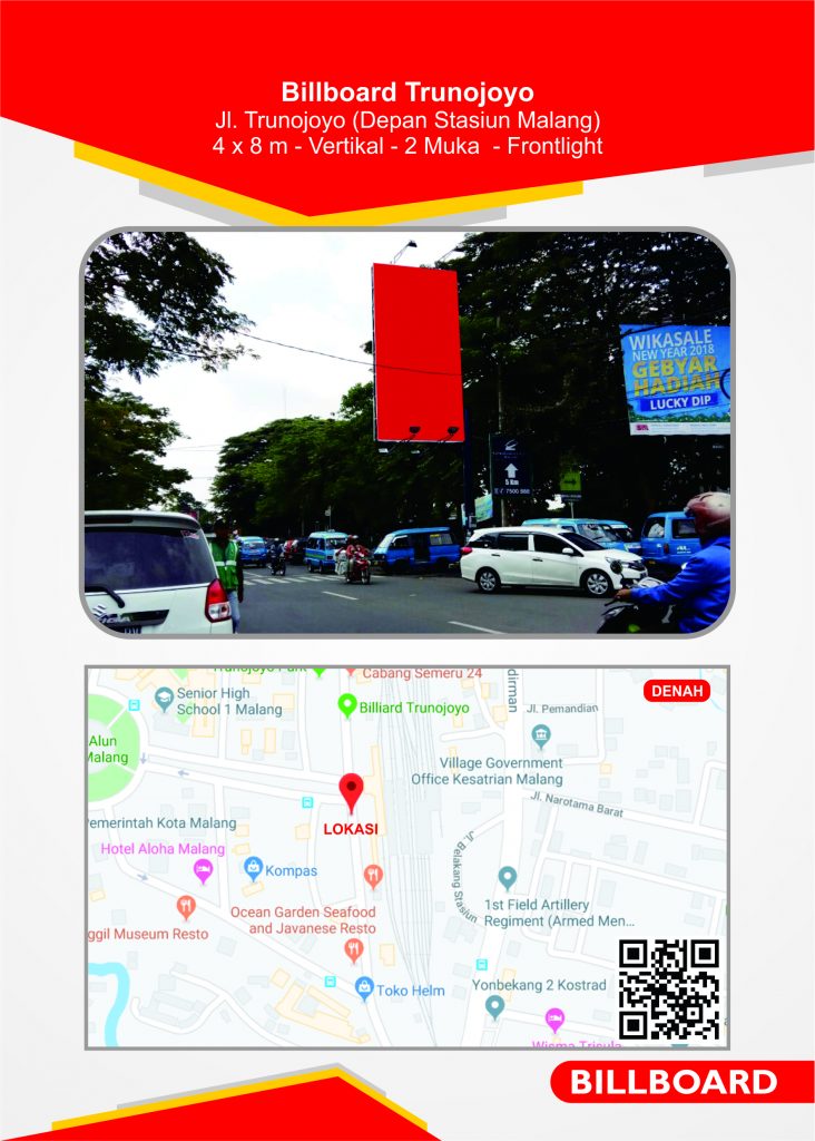 Billboard Trunojoyo (Depan Stasiun Malang) - Jade Indopratama
